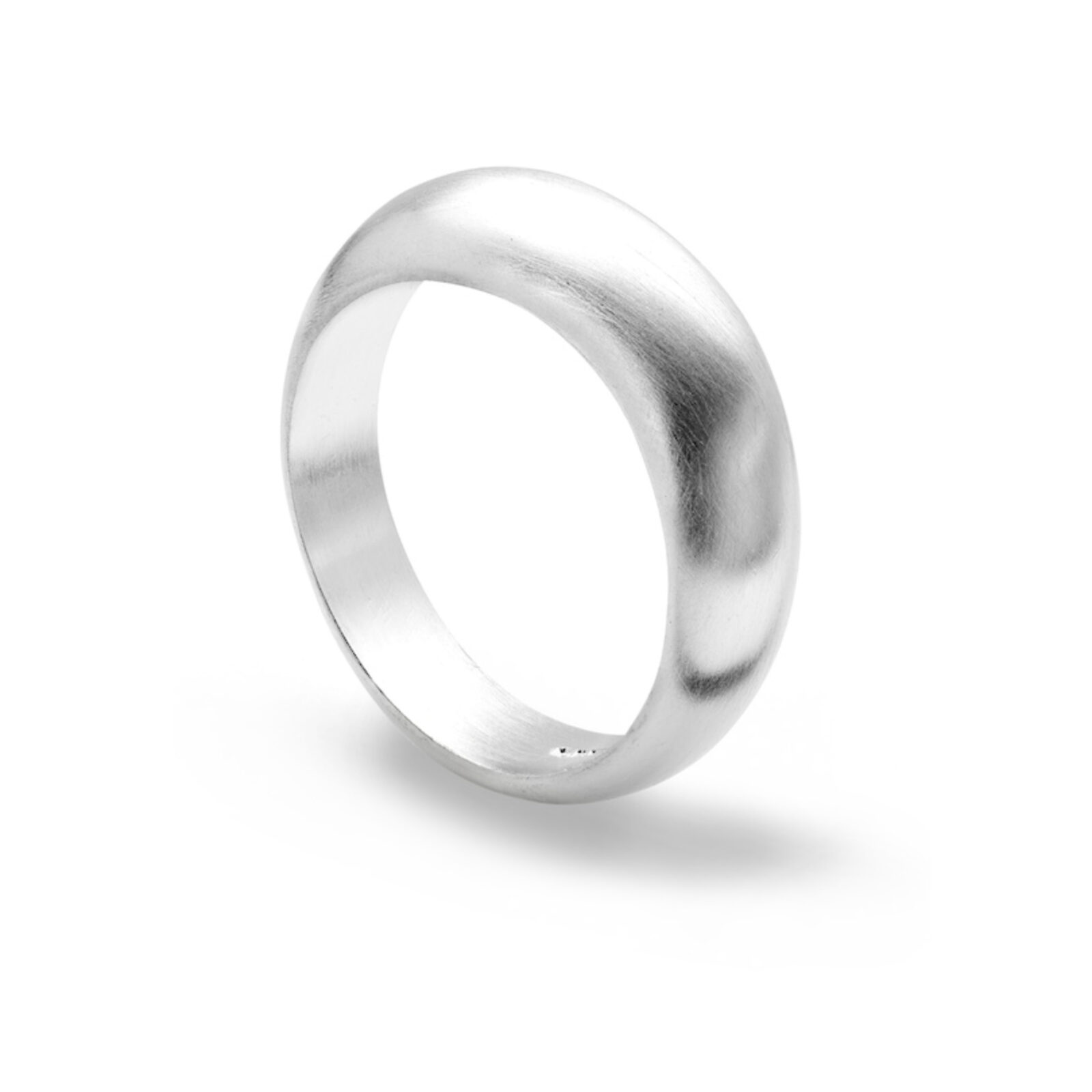 Rounded silver Pebble ring | Saunders & Pughe